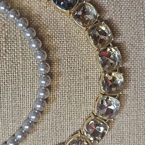 Talbots | Jewelry | Talbots Faux Pearls And Glass Necklace | Poshmark